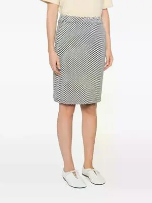 BETTY BARCLAY Geometric Print Pencil Mini Skirt
