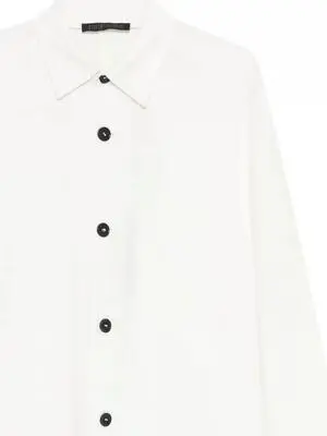 Harris Wharf London Button-up Shirt Jacket - White