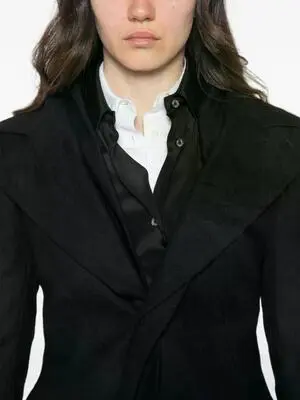 Yohji Yamamoto Asymmetric Flap-pocket Jacket
