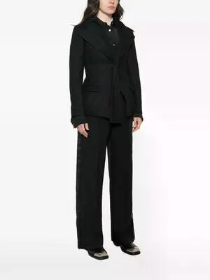 Yohji Yamamoto Asymmetric Flap-pocket Jacket