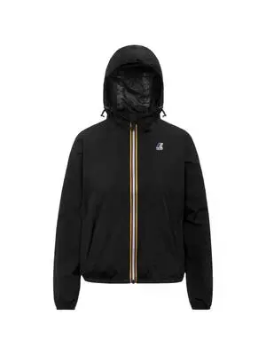 K-WAY Logo Patch Hooded Jacket