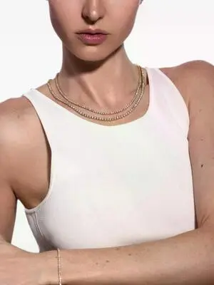 WITH LOVE Lab-grown Diamond Tennis Necklace In 14k Yellow