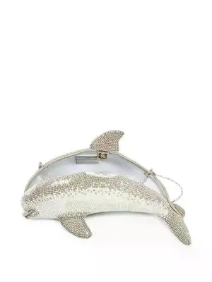 Judith Leiber Crystal-embellished Dolphin Clutch Bag