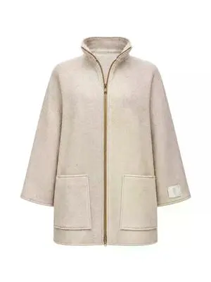 Eleventy Zip-up Herringbone Coat