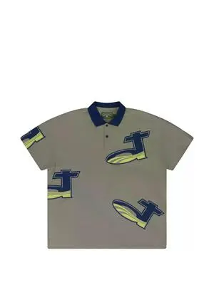 DENIM TEARS Short-sleeve Polo Shirt - Grey