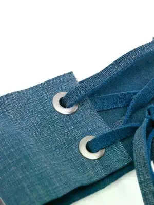 MANOKHI Denim-effect Choker Necklace