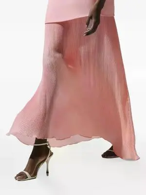 BAOBAB Asymmetrical Pleated Maxi Skirt - Pink