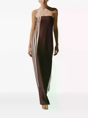 BAOBAB Lola Maxi Dress With Open Back And Resin Stone Embellishments