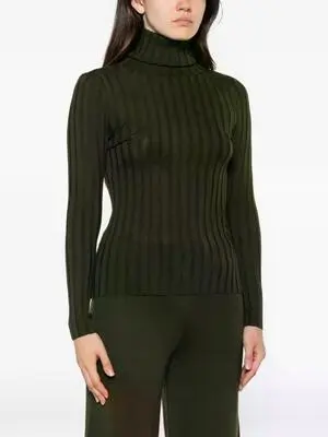 HUGENBERG Ribbed Knit Roll-neck Sweater