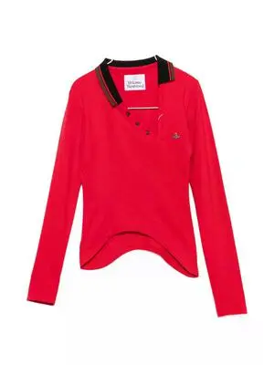 VIVIENNE WESTWOOD Glory Asymmetric-collar Polo Shirt