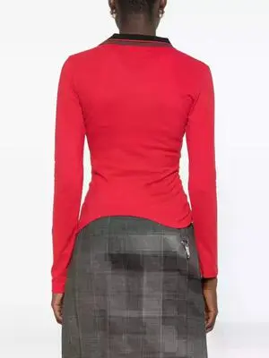 VIVIENNE WESTWOOD Glory Asymmetric-collar Polo Shirt