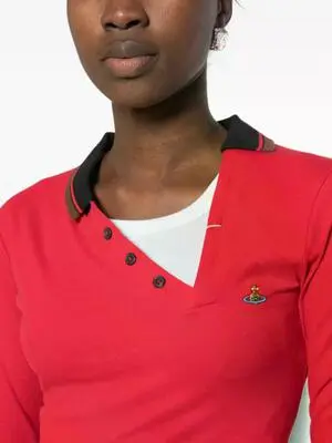 VIVIENNE WESTWOOD Glory Asymmetric-collar Polo Shirt