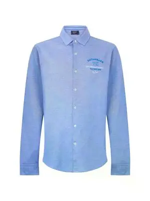 Paul & Shark Logo-embroidered Button-up Shirt