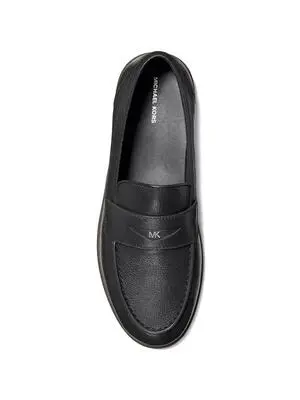 Michael Kors Wesley Logo Plaque Loafers - Black