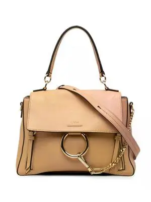 Chloé 2010-2026 Small Leather Faye Day Satchel - Brown