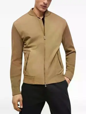 BOSS C-ubaio Zip-up Panelled Sweater