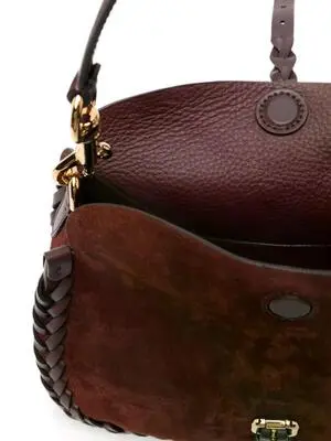Etro Braided Suede Cross Body Bag