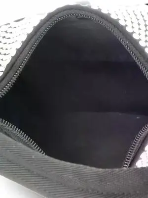 Prada Re-edition 2000 Crystal Embellished Satin Mini Hobo Bag - Black