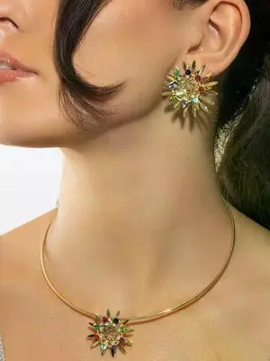 CAROL KAUFFMANN Mandala Multi-stone Earrings