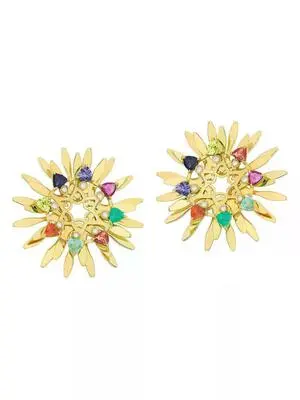 CAROL KAUFFMANN Mandala Multi-stone Earrings