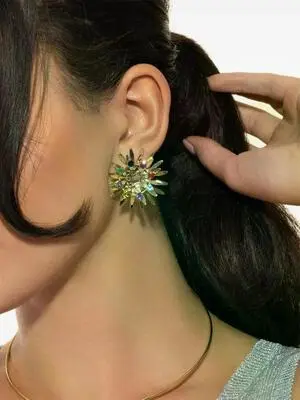 CAROL KAUFFMANN Mandala Multi-stone Earrings