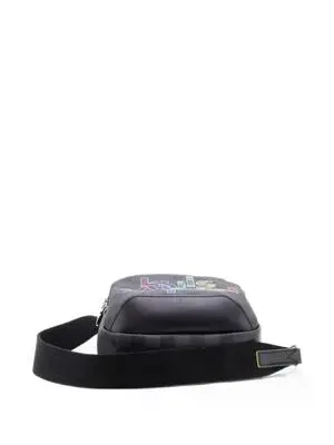 LOUIS VUITTON Avenue Sling Bag Limited Edition Interlinked Logo Damier Graphite Crossbody Bag