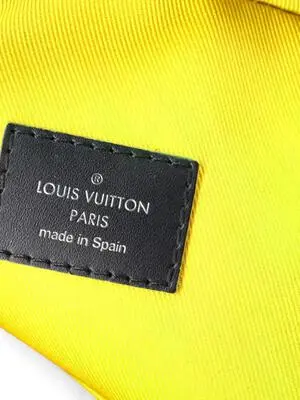 LOUIS VUITTON Avenue Sling Bag Limited Edition Interlinked Logo Damier Graphite Crossbody Bag
