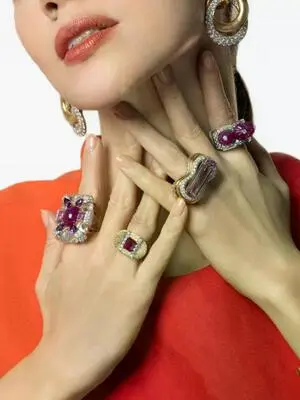 David Webb Avenue Tourmaline And Diamond Ring