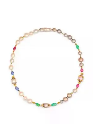 Verdura Multi-stone Necklace In 18k