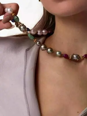 Verdura Multi-stone Necklace In 18k