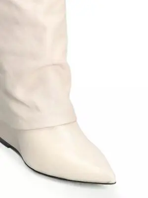 THE SELLER Pointed-toe Wedge Leather Boots