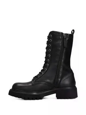 JULIE DEE Lace-up Combat Boots
