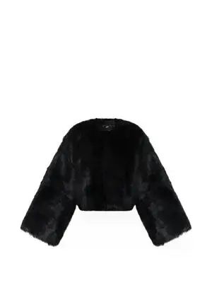 Dolce & Gabbana Lamb Fur Cropped Coat