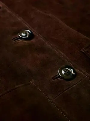 Soeur Vincenzo Suede Button-up Jacket