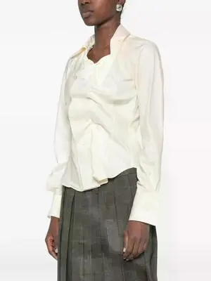 VIVIENNE WESTWOOD Drunken Draped Shirt - Neutrals