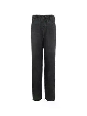 Rag & Bone Miramar Slink Drawstring Jeans - Black