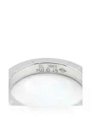 Cartier 18k White Gold Lanière Ring