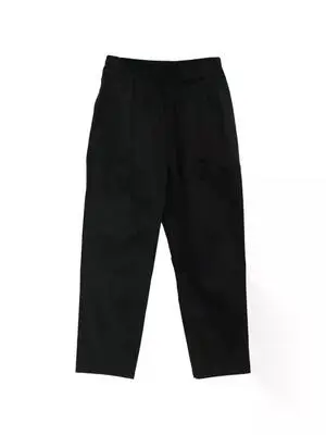 FAMILY FIRST Elasticated-waist Chino Trousers - Black