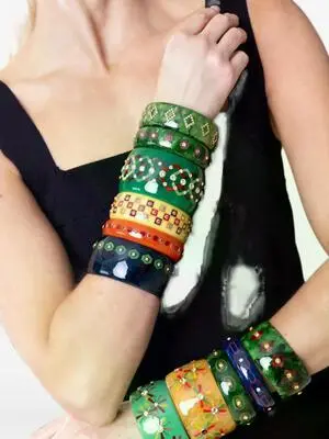 Mark Davis White Topaz Bangle