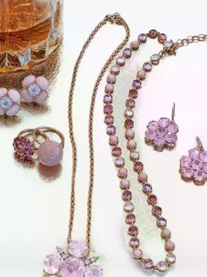 Irene Neuwirth Gemmy Gem Mosaic Kunzite And Diamond Necklace