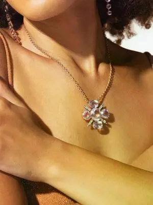 Irene Neuwirth Gemmy Gem Mosaic Kunzite And Diamond Necklace