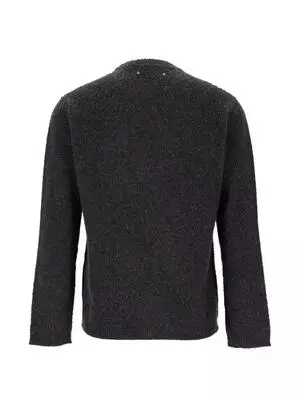 GOLDEN GOOSE Casentino Wool Crew Neck Sweater - Grey