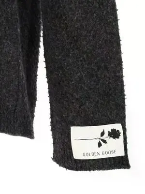 GOLDEN GOOSE Casentino Wool Crew Neck Sweater - Grey
