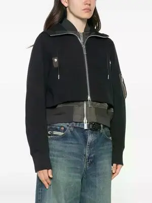 Sacai Panelled Layered-effect Jacket