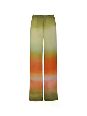 BAOBAB Lulu Elastic-waistband Wide-leg Trousers - Green
