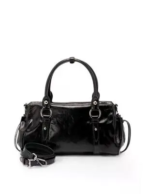 Miu Miu Logo-embossed Leather Shoulder Bag