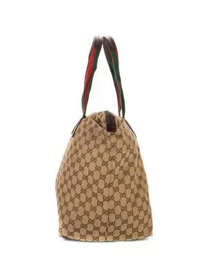 Gucci Gg Supreme Web Tote Bag