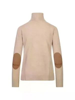 Max Mara Logo-embroidered Elbow-patch Sweater