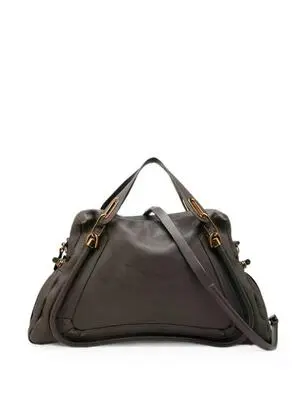 Chloé Chloé Leather Paraty Satchel Brown