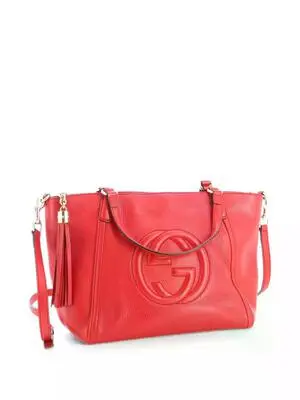 Gucci Soho Convertible Top Handle Bag Leather Small Satchel